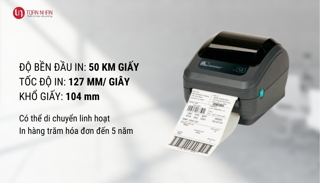 Máy in mã vạch Zebra GK420T (USB, LAN) | Toàn Nhân